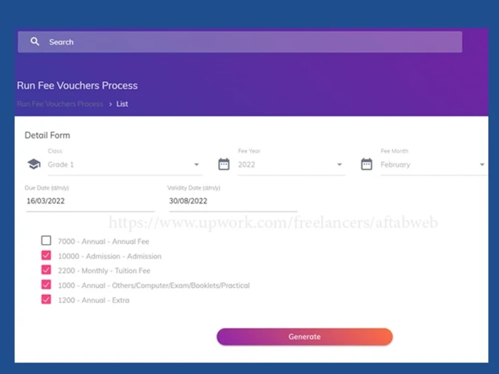 Customized School Management System / Software / School Web Application ...