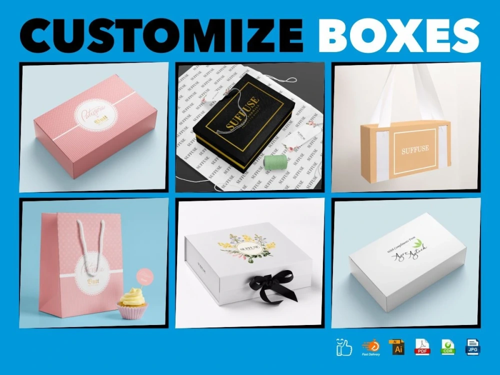 Your product packaging design, box dieline, Revisions & Print-Ready ...