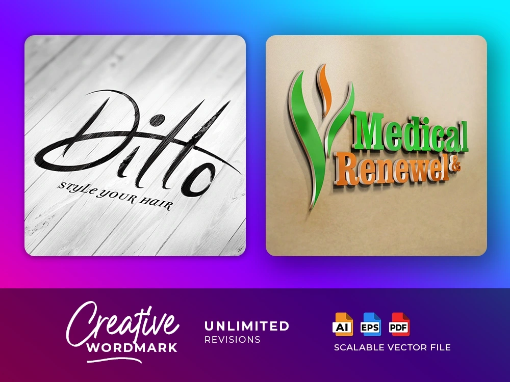 Modern Typography / Wordmark logo for your brand. | Upwork