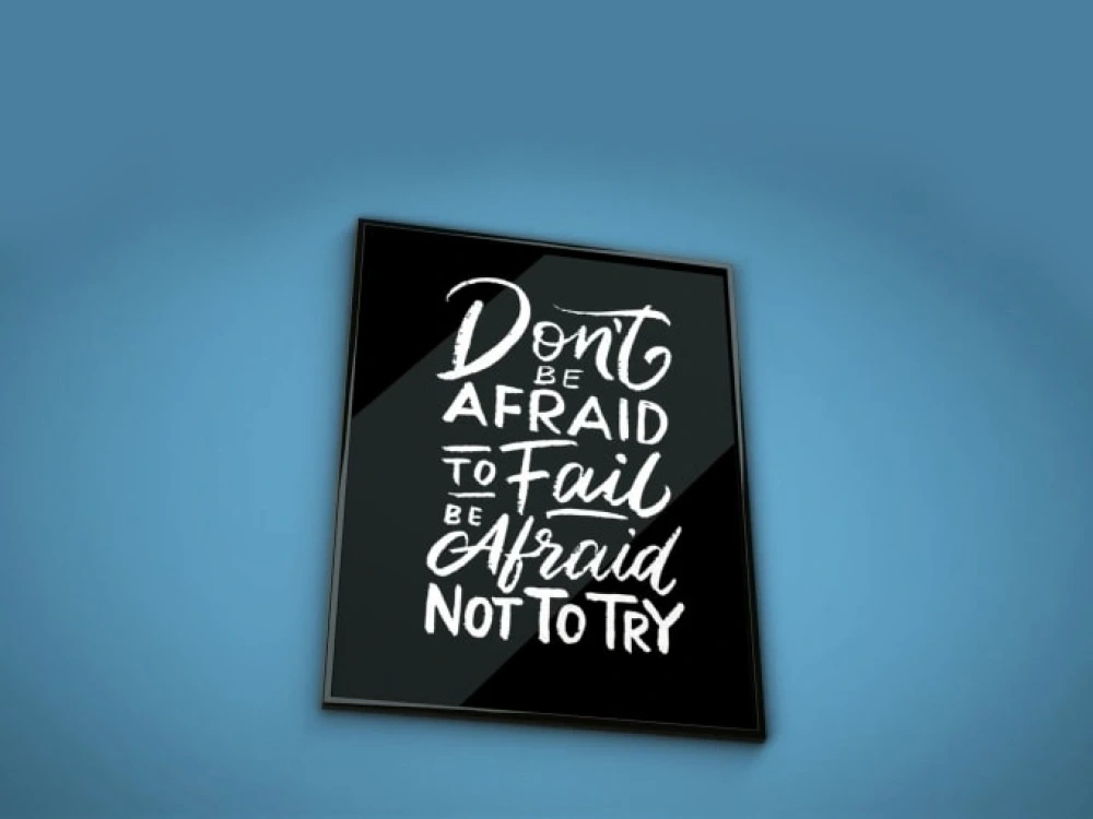 A minimalist typography poster, quote poster design | Upwork