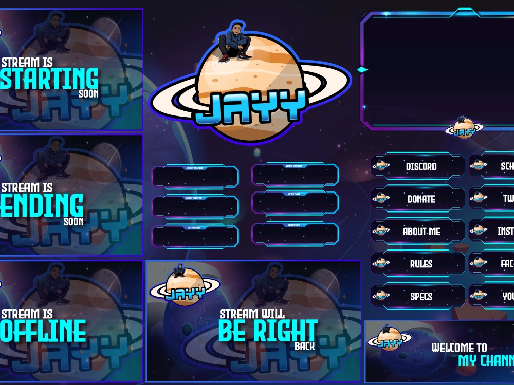 A high quality logo and overlays for your stream | Upwork