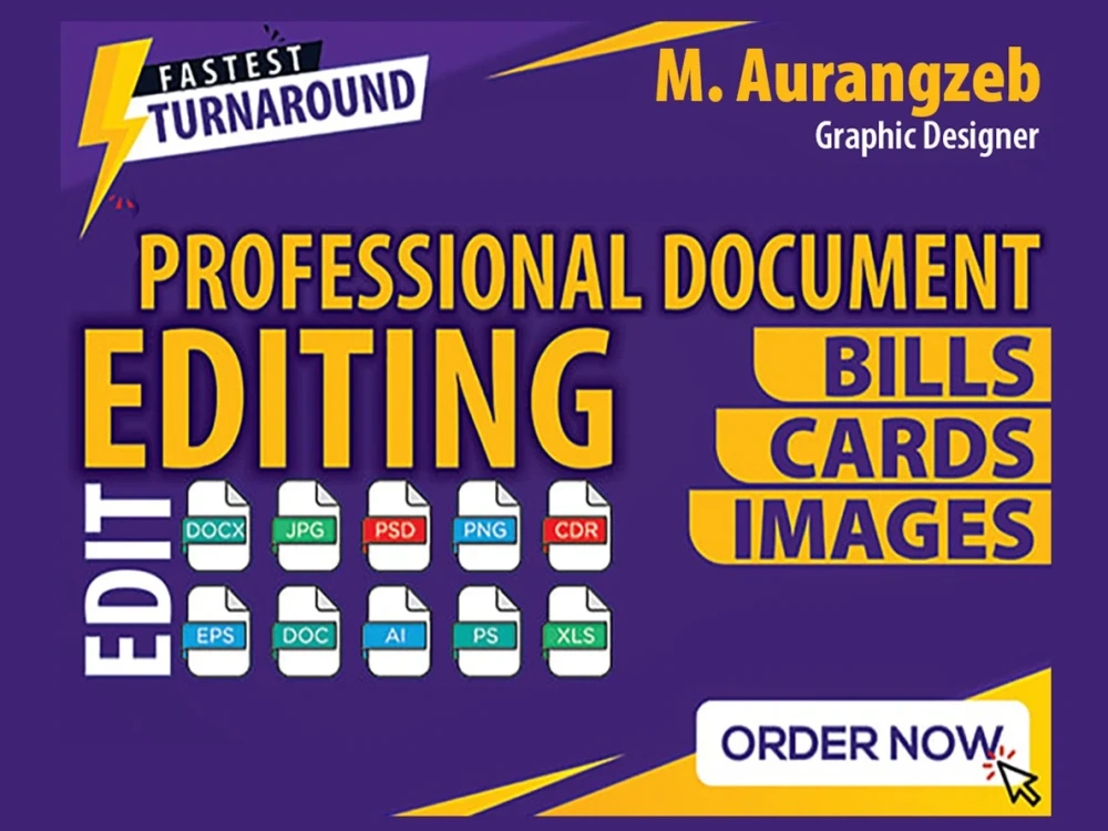 Document edited professionally all formats JPG, BITMAP, PDF, DOC, AI ...