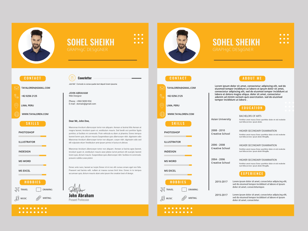 A resume and a cover letter with LinkedIn | Upwork