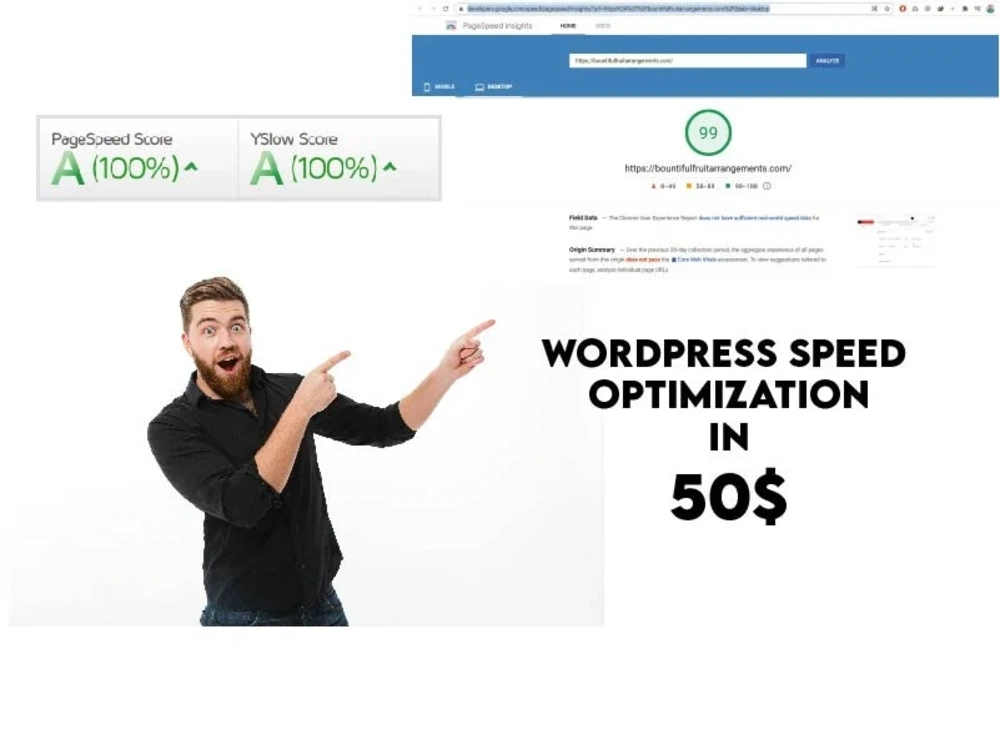 Increase pagespeed insights to 90 plus | Upwork