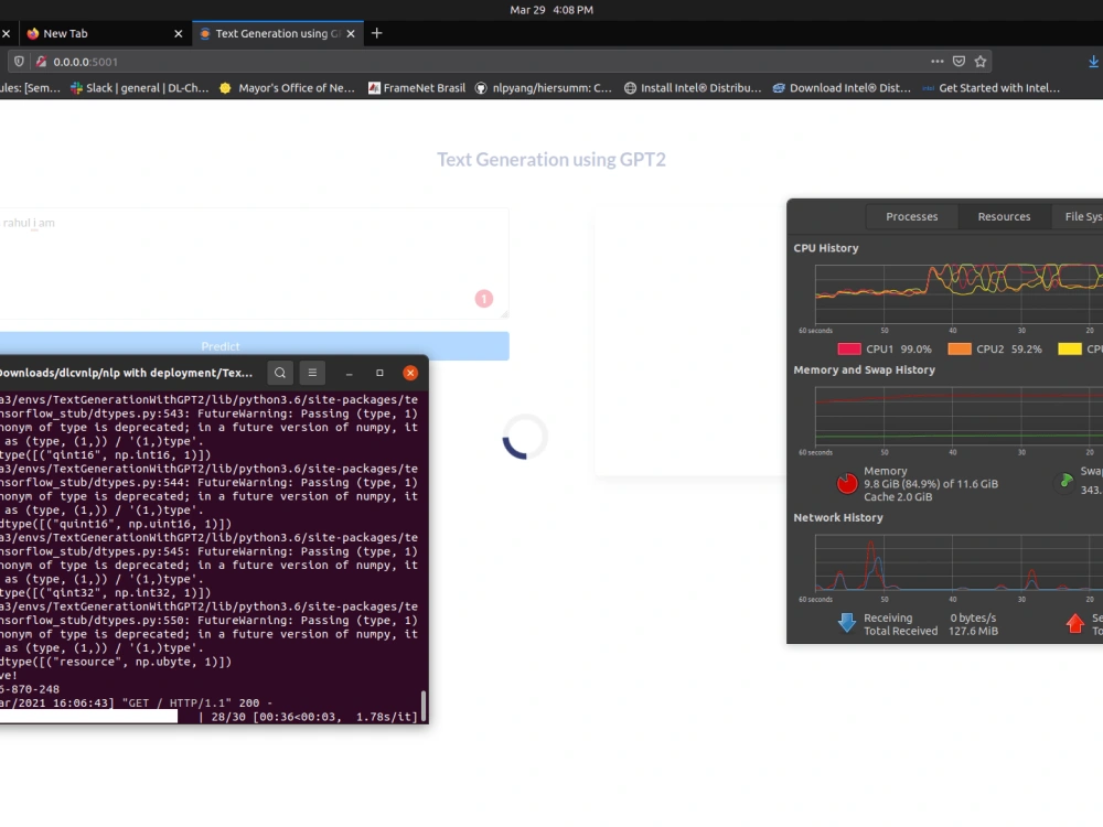 GPT3 like text generation APIs and simple web app in your own language | Upwork