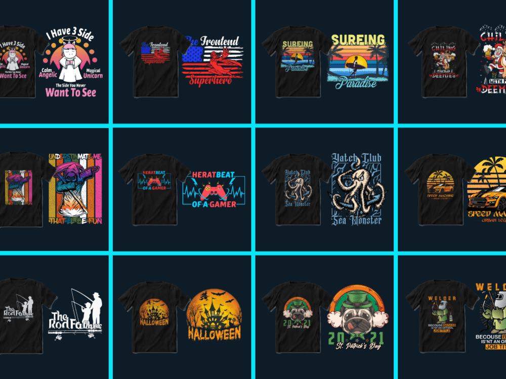 A custom tshirt for merch and bulk graphic tshirt design | Upwork