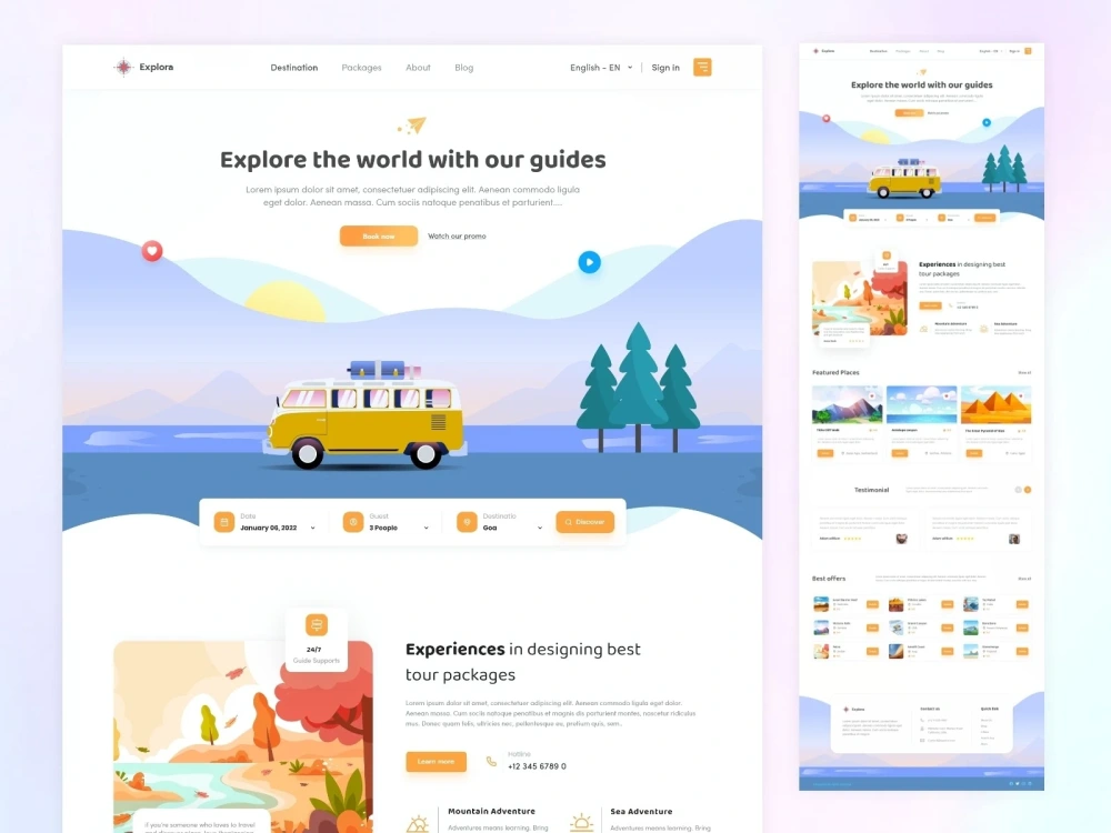 UI UX design for web or UI UX design for app with figma or Adobe xd ...