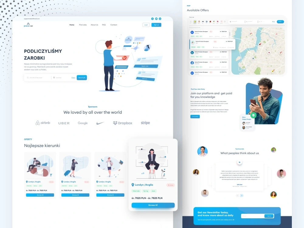 Design web template & Mobile App in PSD, XD or Figma website | Upwork