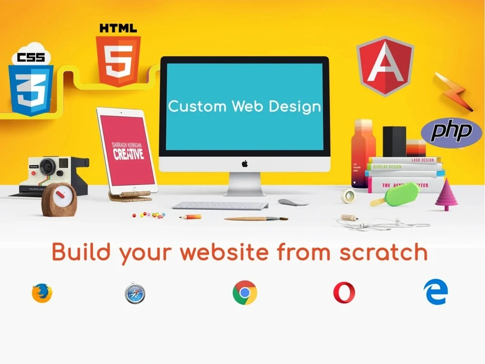Custom website design from scratch using HTML5, css3, bootstrap 4/5 ... Custom website design from scratch using HTML5, css3, bootstrap 4/5 ...
