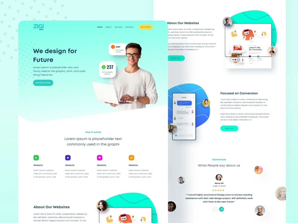 Design web template & Mobile App in PSD, XD or Figma website | Upwork