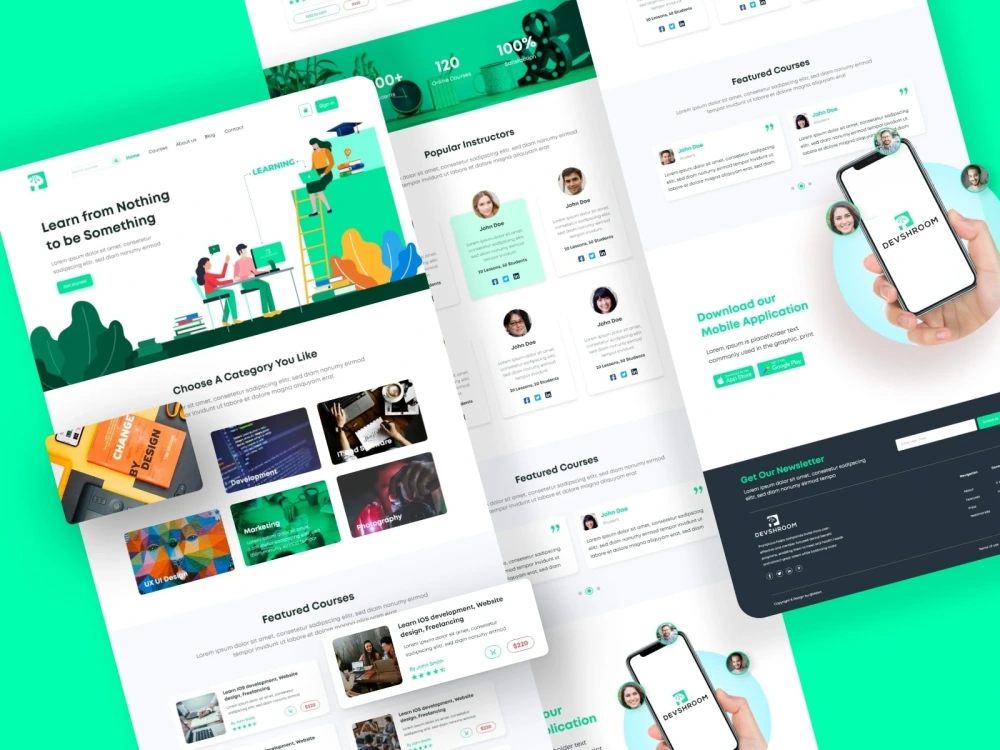 Design web template & Mobile App in PSD, XD or Figma website | Upwork