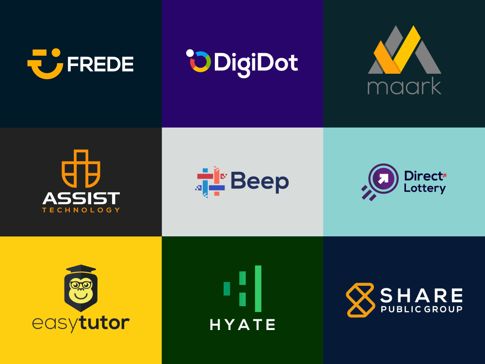 2 amazing minimalist and tech logo designed for your brand | Upwork