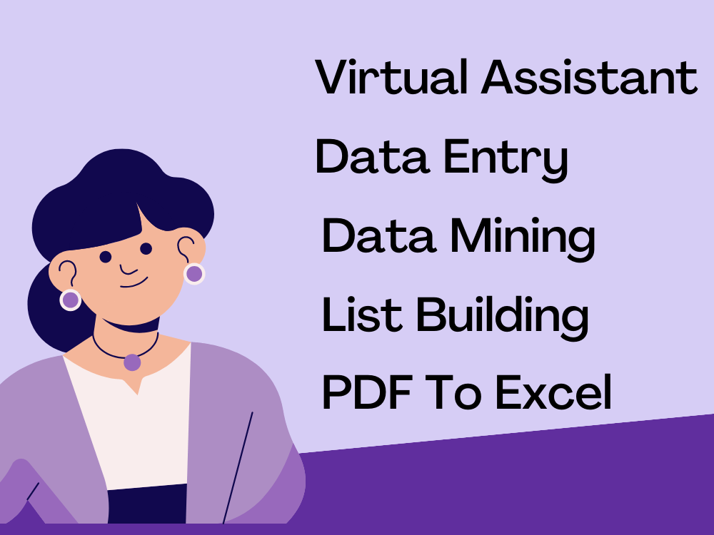 Data Mining, Data Collection, Data Entry, virtual assistant | Upwork