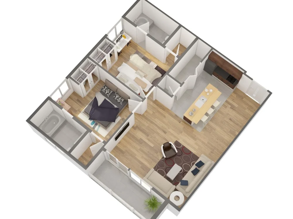 3d floor plan render Works | Upwork