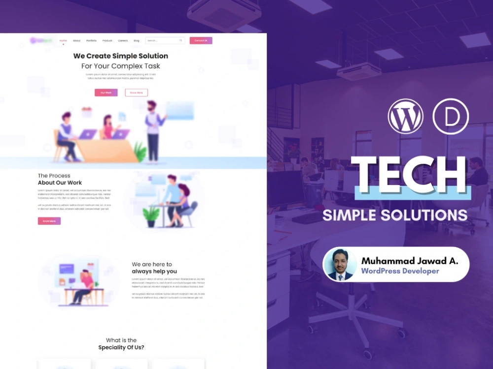 An amazing website designed with the premium DIVI theme | Upwork