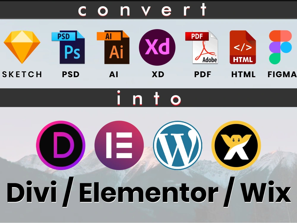 Elementor pro or WordPress Website from Wix, PSD, XD, Sketch, Figma, HTML | Upwork
