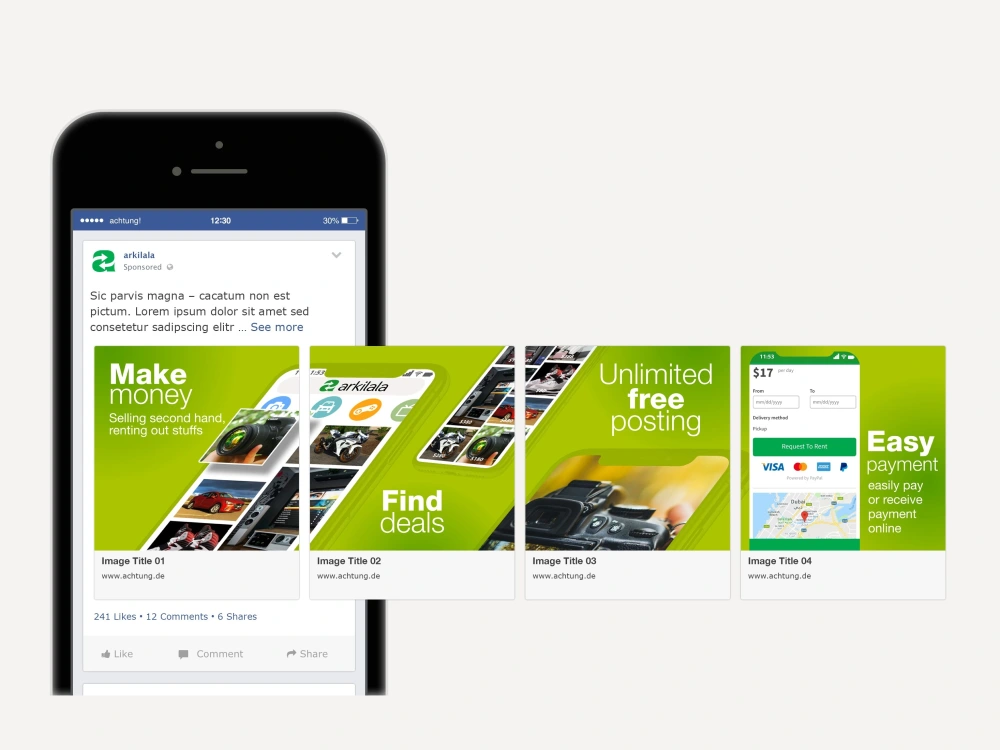 Beautiful social media designs packages for all platforms (FB, IG ect ...