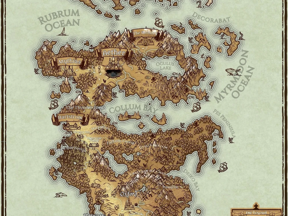 An amazing Fantasy World Map | Upwork
