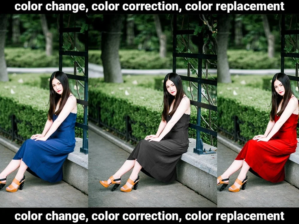 Color change, color correction, color replacement with photo photoshop ...