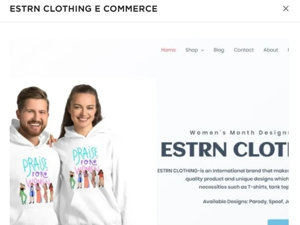 Ecommerce WordPress Website With Printful Print On Demand Merchandise ...