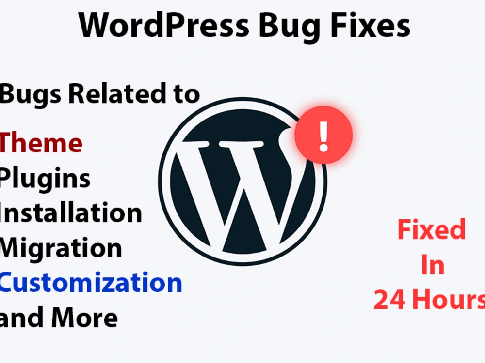 Fixing wordpress bug, error, issue in 4 hours | Upwork