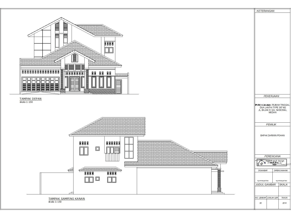 2d drawing of plan, elv, and section in AutoCAD file from hand drawn or ...