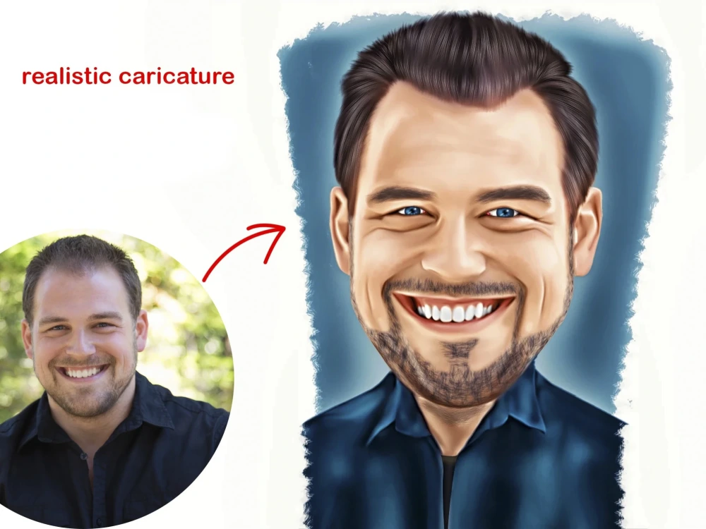 A portrait caricature cartoon | Upwork