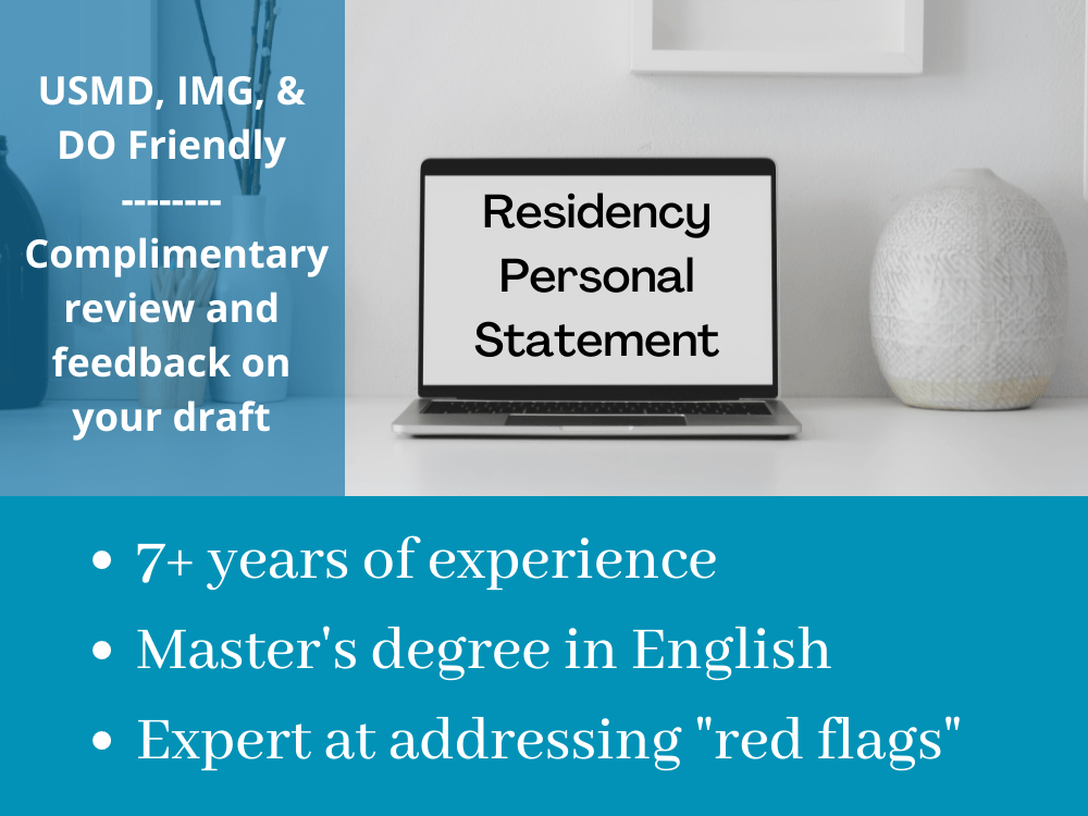 A perfect personal statement for your residency/ERAS application. | Upwork