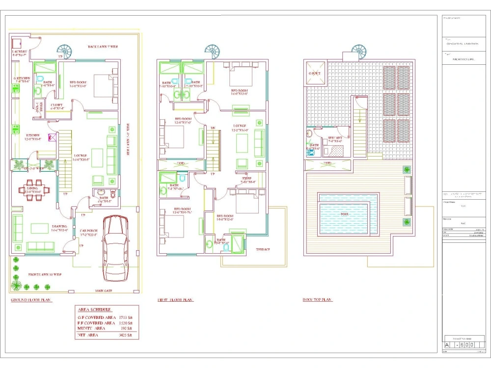 2d drawings of your dream home with working details | Upwork