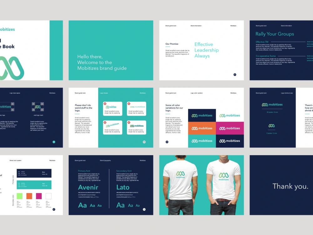 Brand style guides, brand book, brand guidelines with a minimal trendy ...