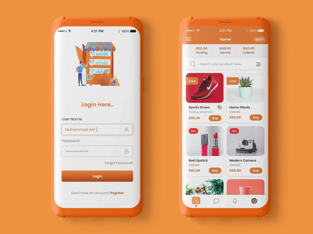 An Eye-Catching mobile app UI UX design | Upwork