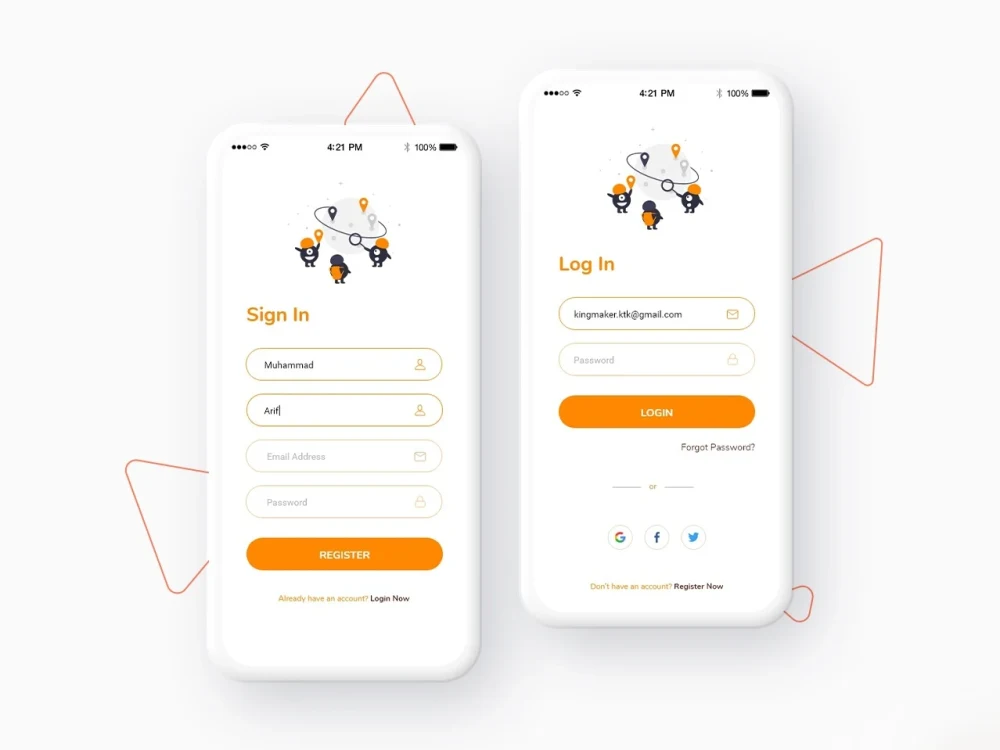 An Eye-Catching mobile app UI UX design | Upwork