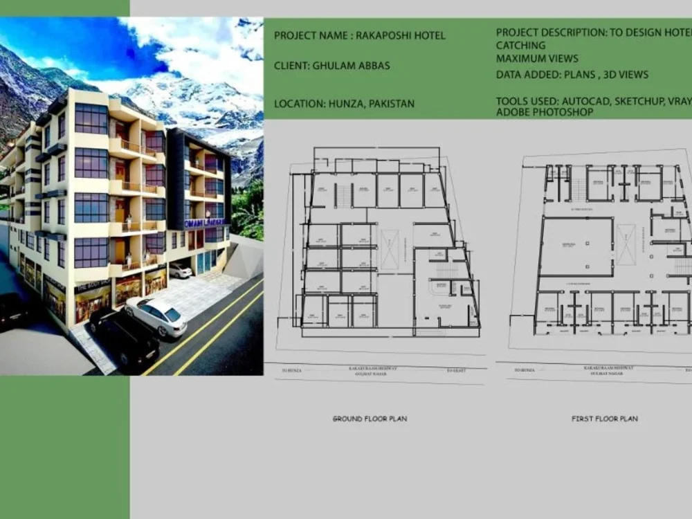 Detailed floor plan with elevations, sections and 3D rendering | Upwork