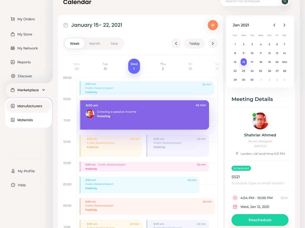 A professional dashboard application | Upwork