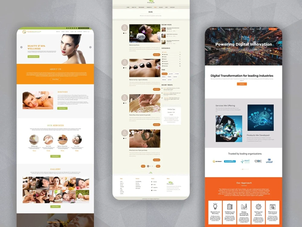 Modern website mockup design in Photoshop format | Upwork