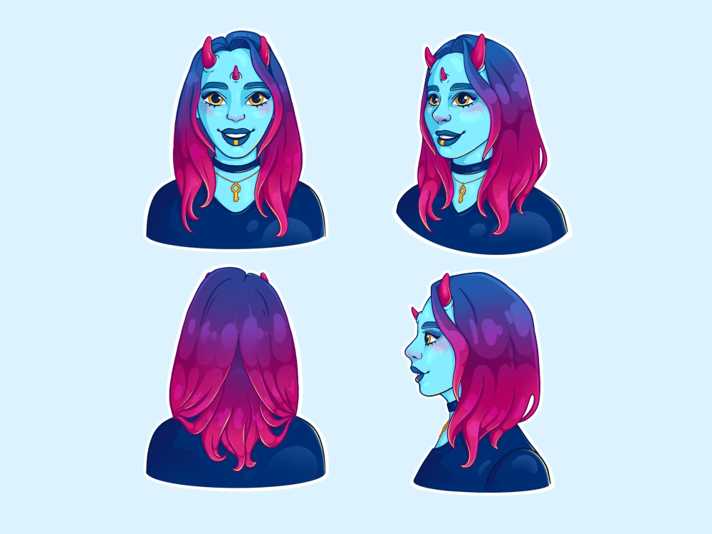 A unique sticker for Telegram, iMessage, WhatsApp or for print | Upwork