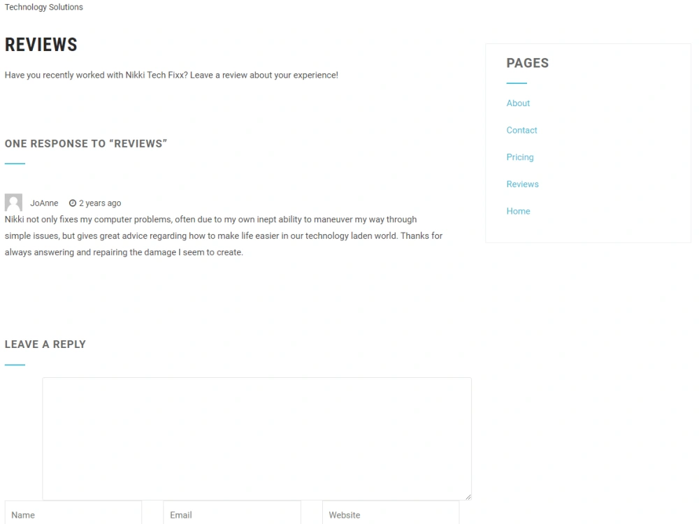 A clean, simple, straight forward website for your small business. | Upwork
