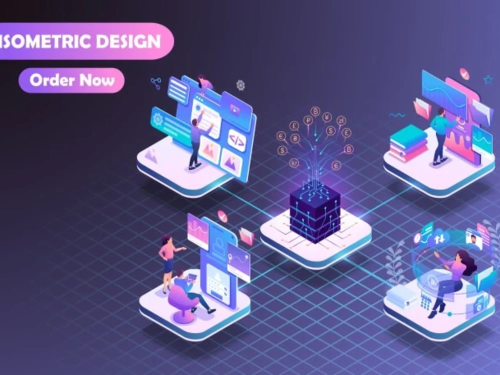 Professionally designed 3d and isometric infographic illustrations | Upwork