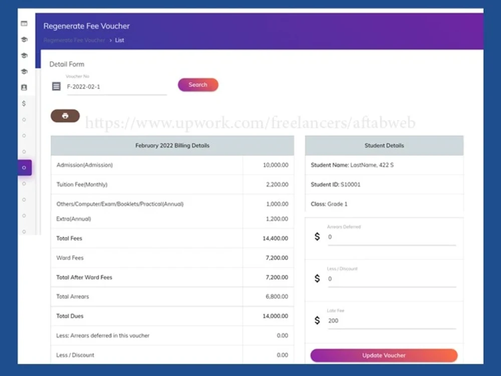 College / School Management Information System / Software | Upwork