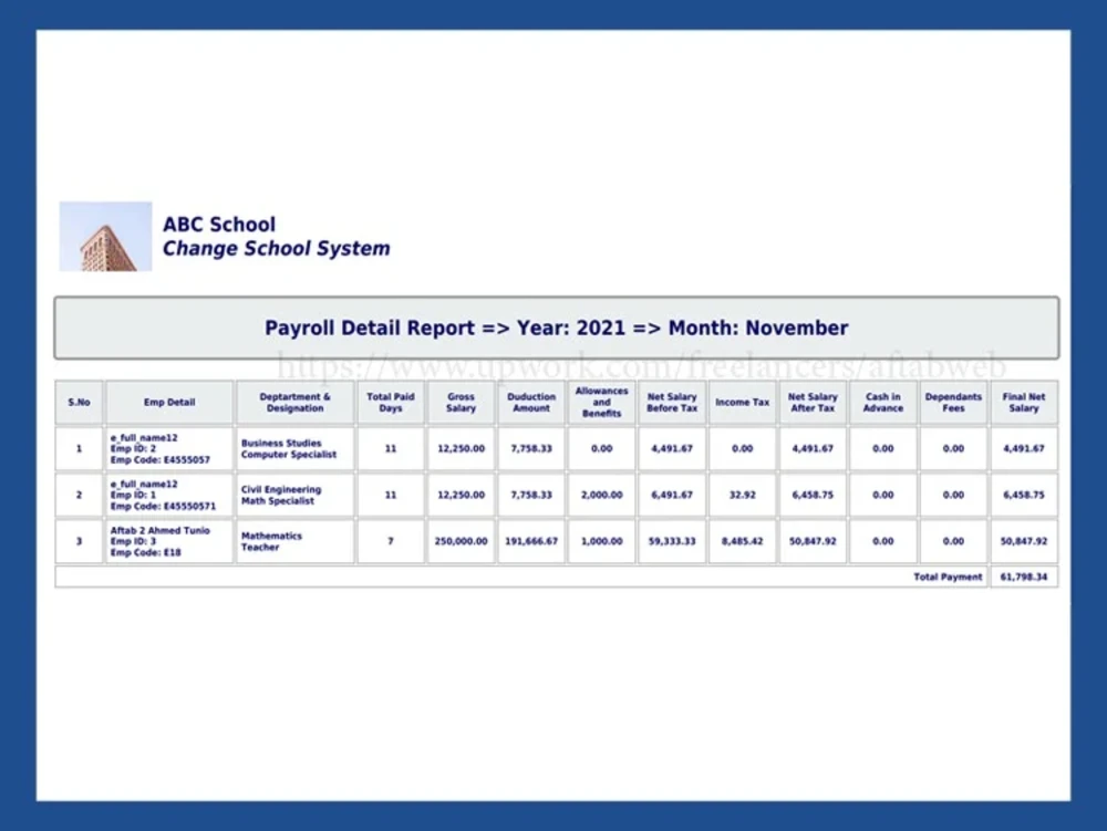 College / School Management Information System / Software | Upwork