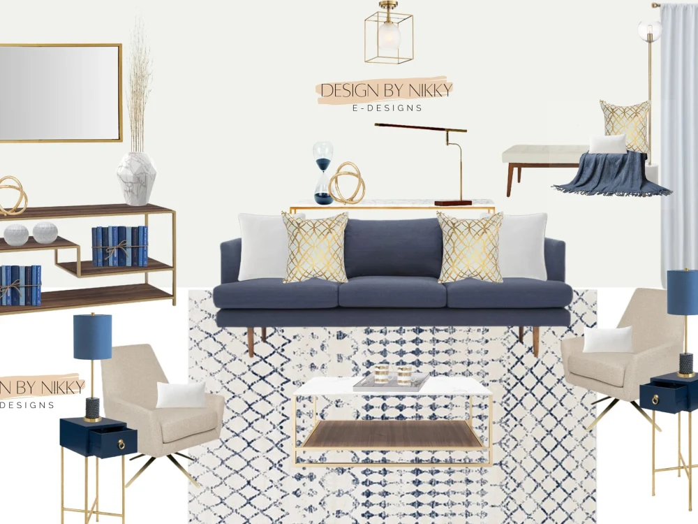 2 Mood Boards, 2D Design Layout, Full Product List, and a Floor Plan ...