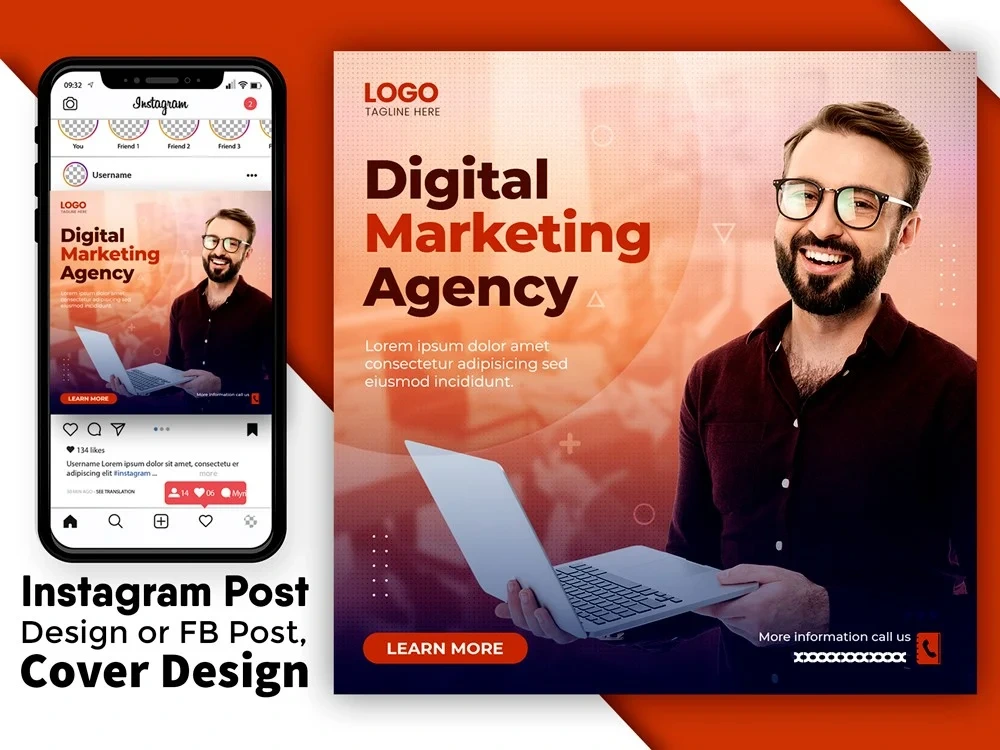 Amazing Instagram post, template Design also social media Cover Design ...