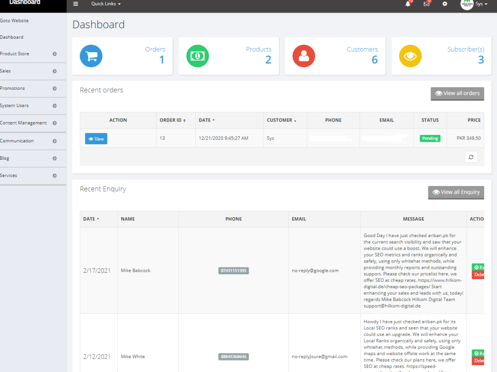 A stunning Shopping cart website with customer and admin dashboard | Upwork