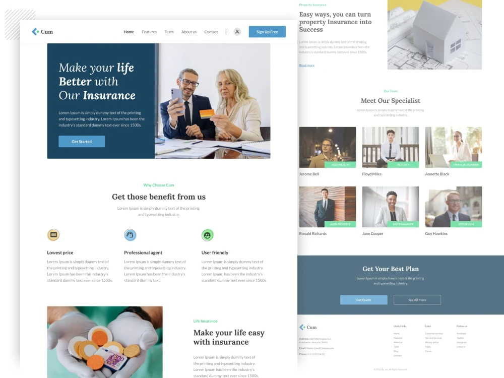 Design clean and modern UI UX website in Figma | Upwork