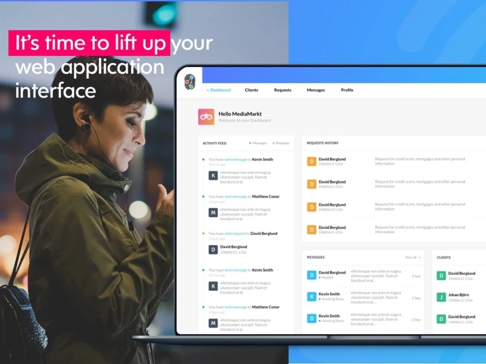 A modern web app interface | Upwork