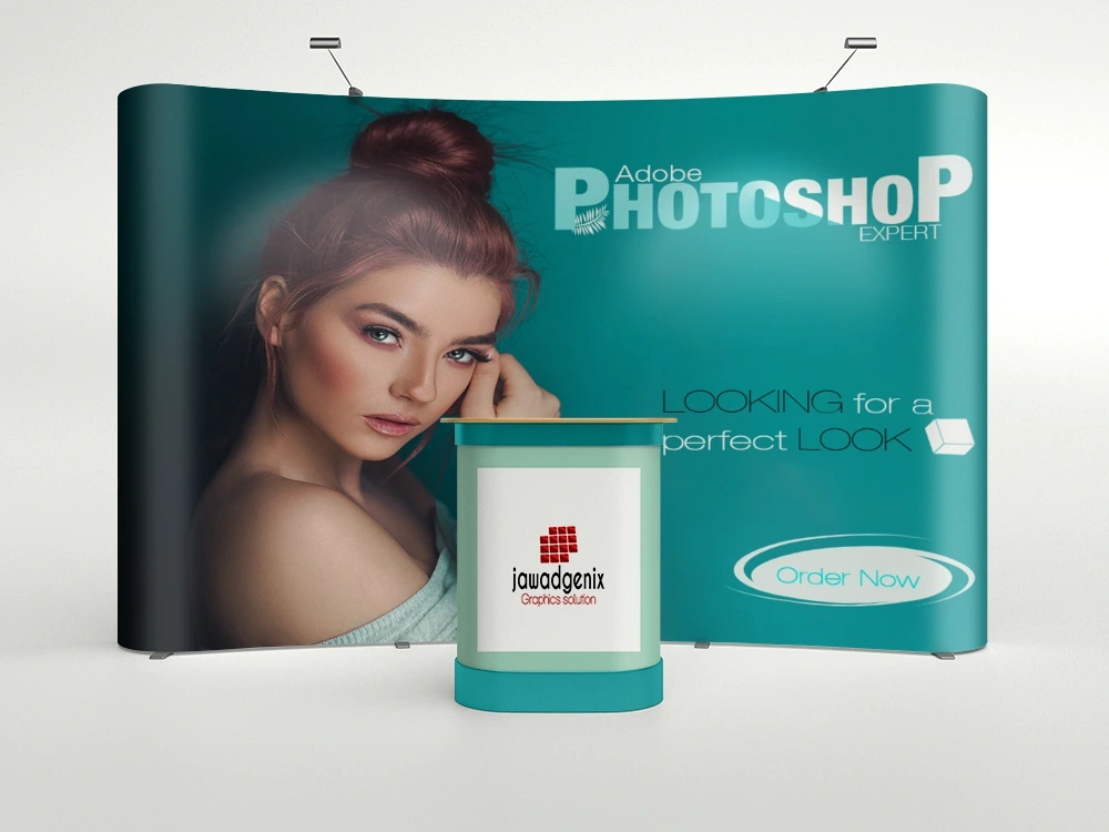 Trade show booth design, Exhibition/kiosk design, backdrop banner | Upwork