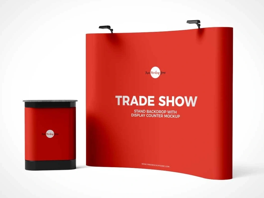 Trade show booth design, Exhibition/kiosk design, backdrop banner | Upwork