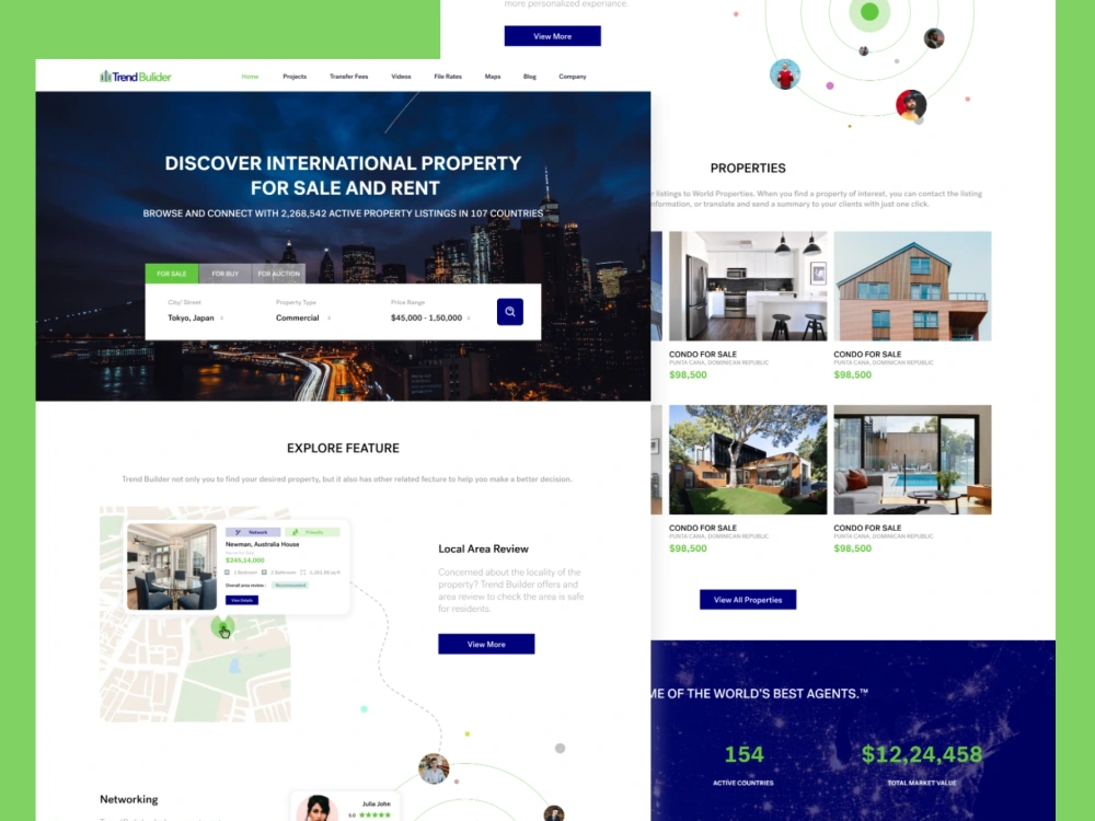 Responsive professional landing page homepage awesome and stunning ...