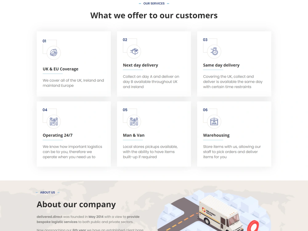 A landing page to advertise your services based on Bootstrap | Upwork