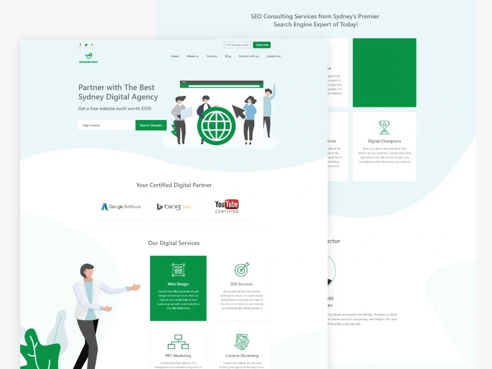 A Modern UI design for your landing page or website | Upwork